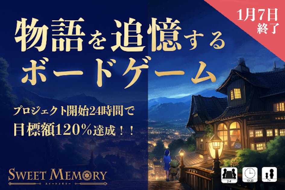 「忘れられていく記憶」をテーマにしたボードゲーム『Sweet Memory』 - CAMPFIRE (キャンプファイヤー)