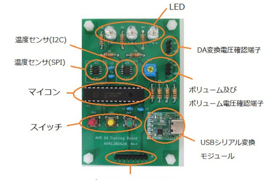 AVR-Dxマイコンプログラミング学習基板（AVR128DA28） - CAMPFIRE (キャンプファイヤー)